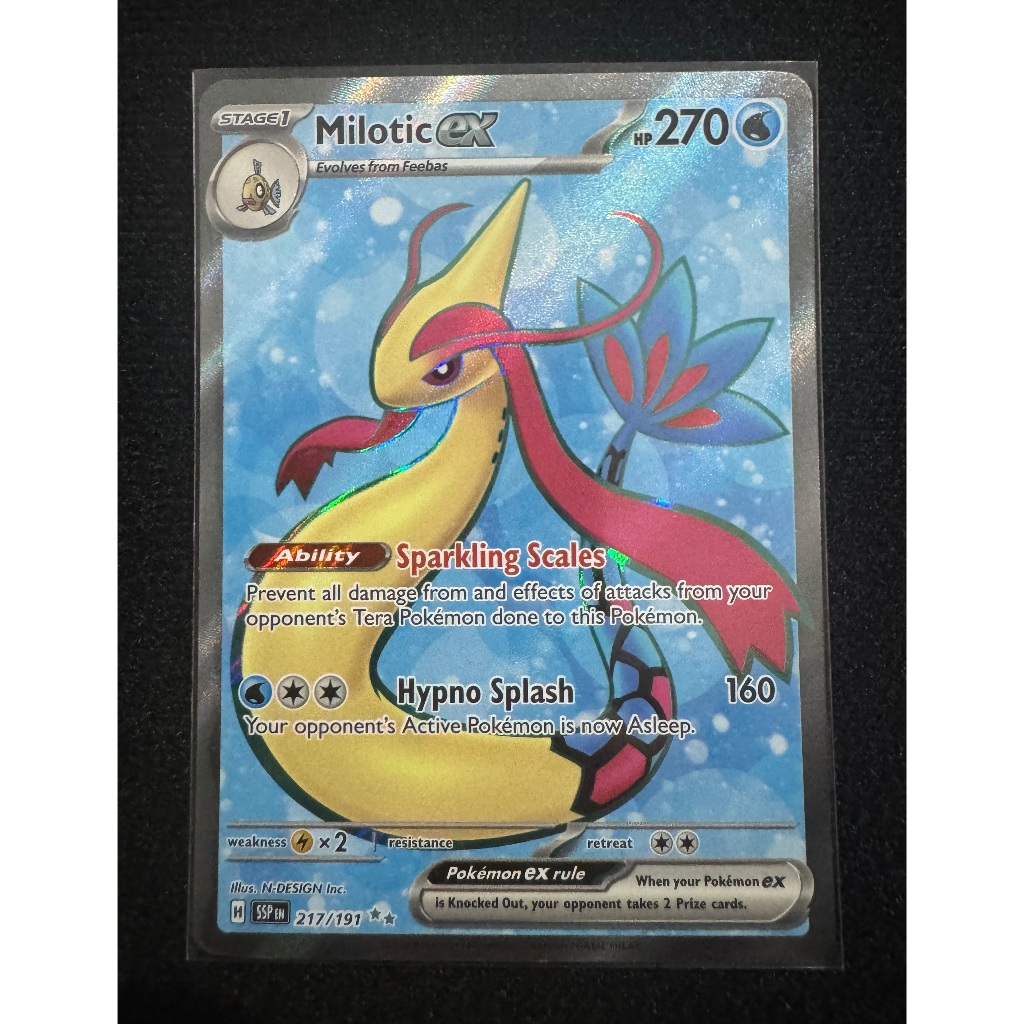 Milotic ex (217/191) Full Art Ultra SV08: Surging Sparks (SV08) Pokemon ...