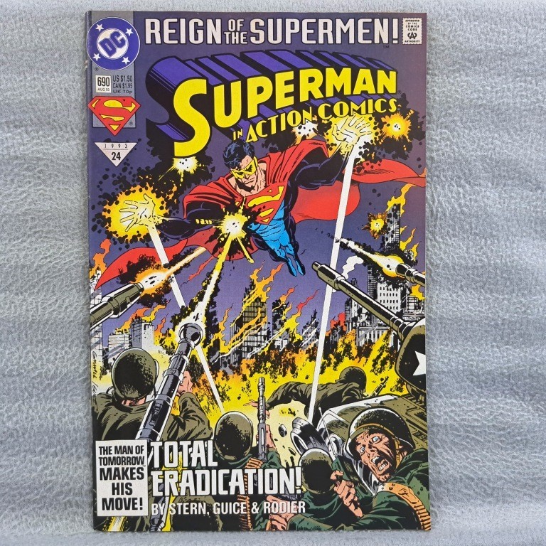 Superman: Action Comics 690 (DC Comics) Roger Stern, Jackson Guice (Key ...