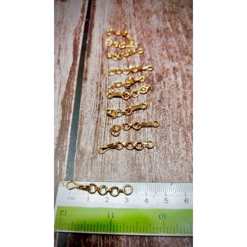 Gold back chain 5 cm (per pack 10 pcs) | Shopee Philippines