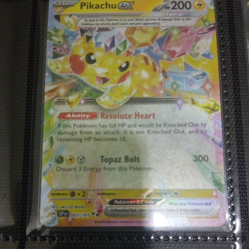 Pokémon TCG - Pikachu ex surging spark | Shopee Philippines