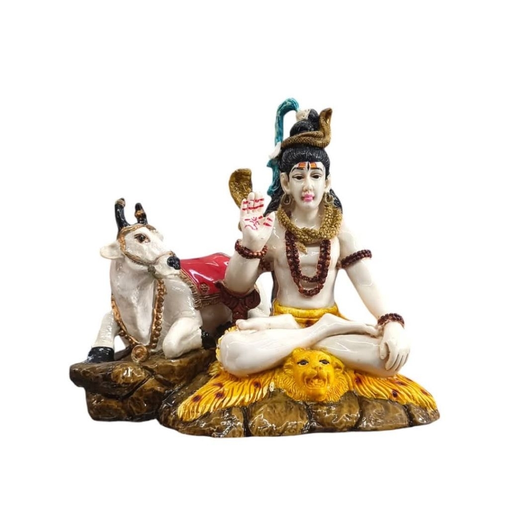 SIVAN WITH NANDI MARBLE STATUE IDOL / HOME DECOR / / HOUSE WARMING ...