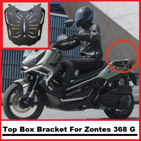 Top Box Bracket For ZONTES 368G Upgraded 4mm Top Box Rack Steel Plate ...