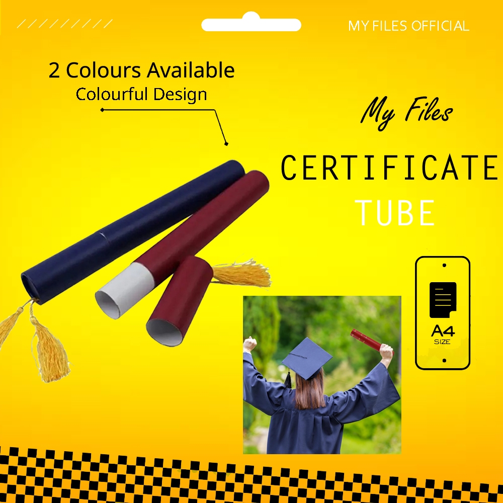 MYFILES Certificate Tube Holder Certificate Scroll Sijil Graduation ...