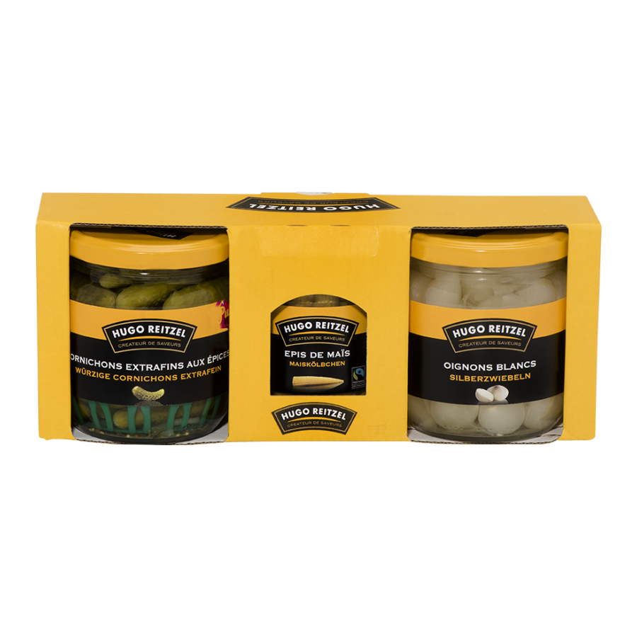 Hugo Reitzel pickles assorted Onion, Cornichons Gherkins Jalapenos ...