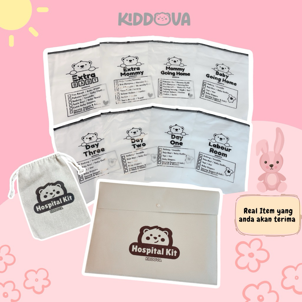Hospital Kit Bag Plastik Hospital Ibu Bersalin Ziplock Hospital Bag ...