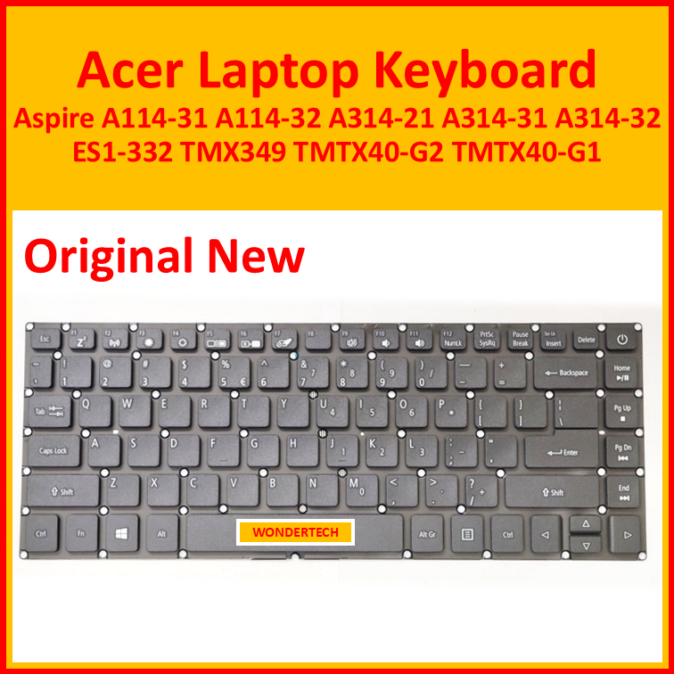 Acer Aspire A314-32 Laptop Keyboard A114-31 A114-32 A314-21 A314-31 ES1 ...