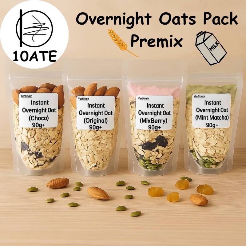 【10at】Instant Flavor Pack Overnight Oats Premix - 75g+- | Shopee ...