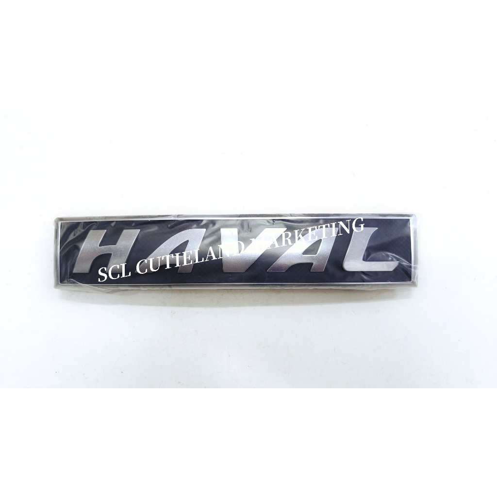 Haval H6 Front Bumper Grille logo Emblem Logo Lambang Jeriji Bampar ...