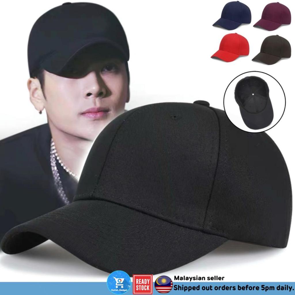 Cotton Fullcap Non-Adjustable Plain Baseball Cap 54cm,56cm,57cm&58cm ...
