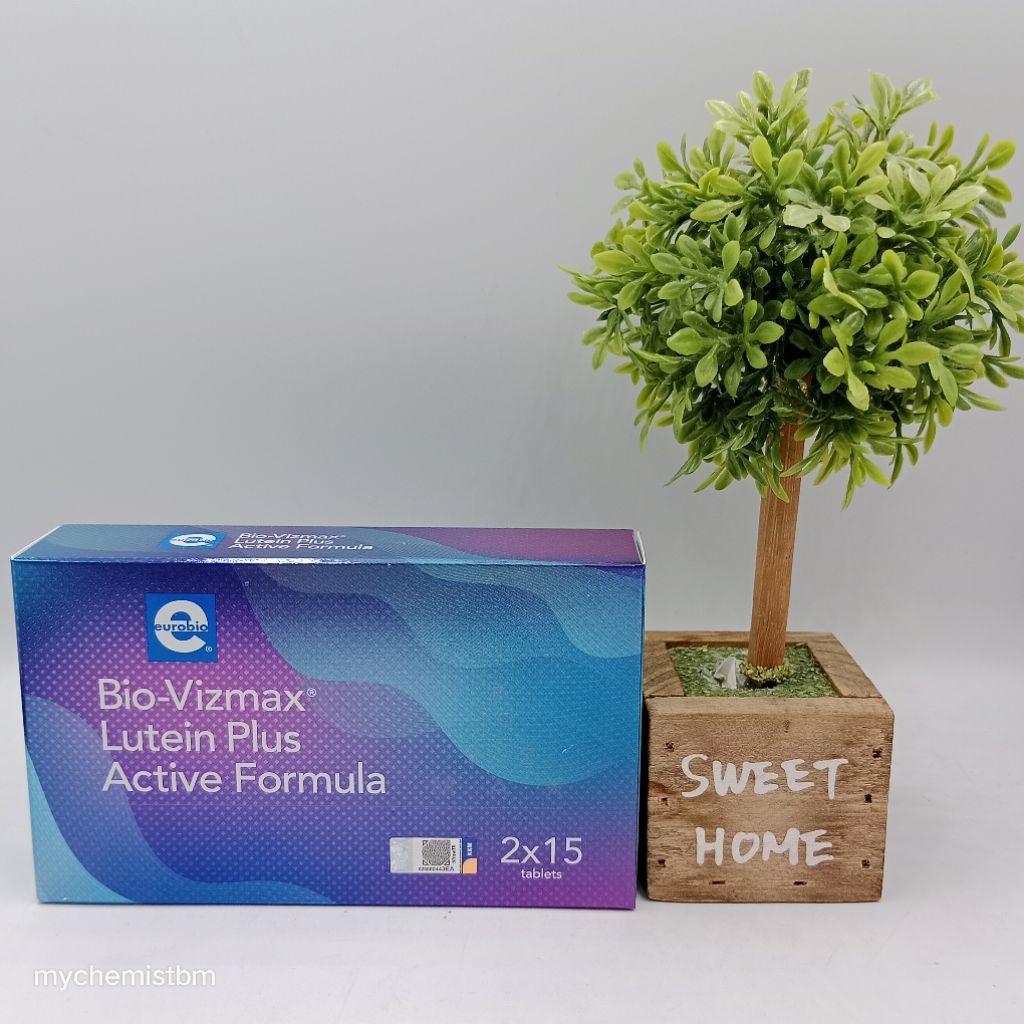 Eurobio Bio-Vizmax Lutein Plus Active Formula Tablets 15's/30's EXP 05/ ...