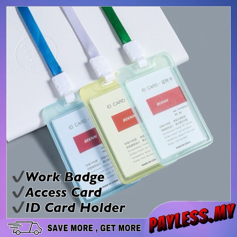 Access Card /Work Badge/ ID Card Holder Name Tag Business Work Card ID ...