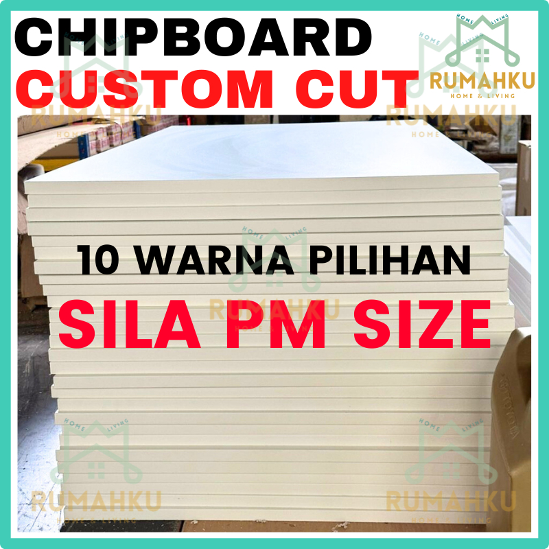 RMK Papan Chipboard 16MM 10 Colours Melamine Board surface with Edging ...