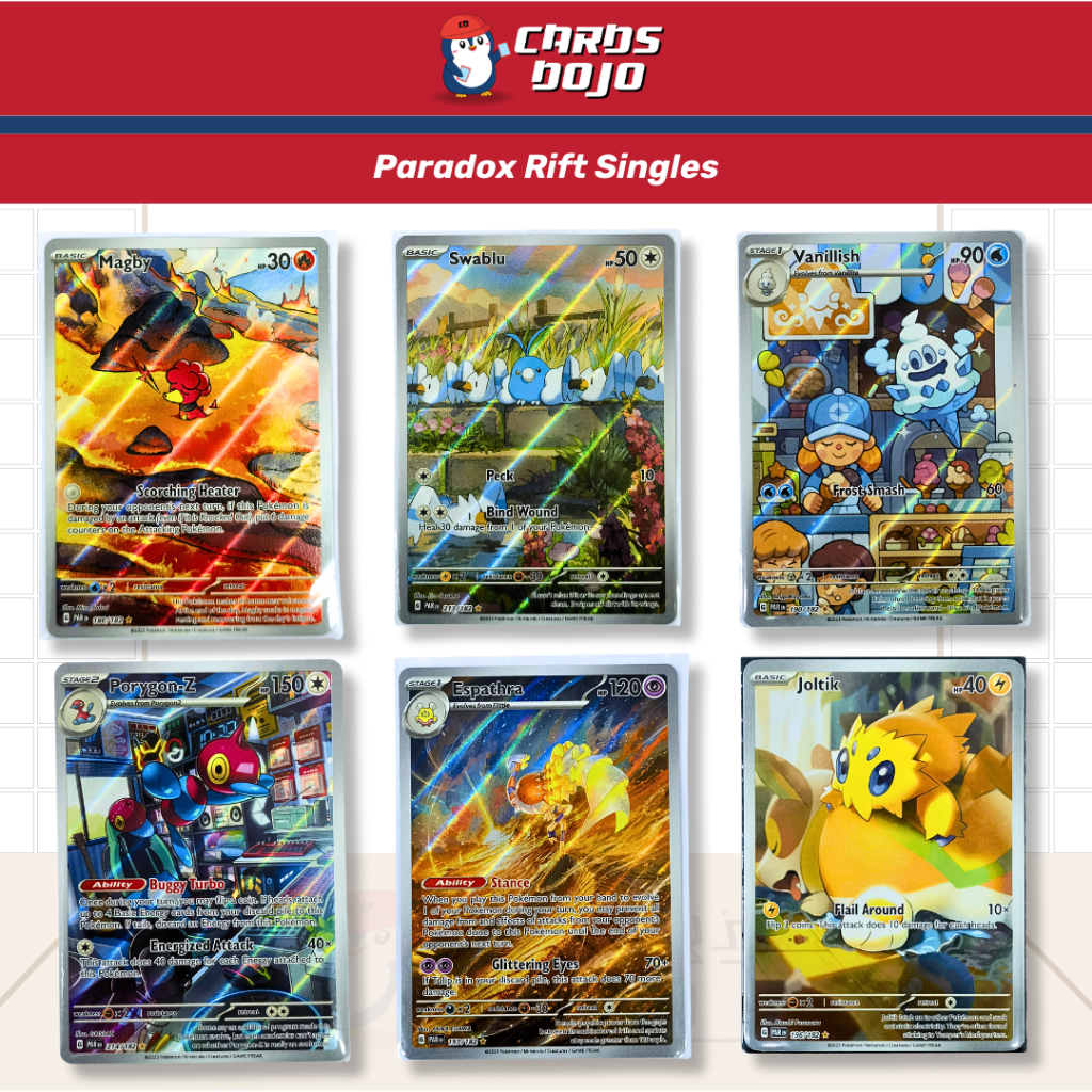 Paradox Rift Singles IR/FA/SIR/GOLD Pokemon TCG English Version - Magby ...