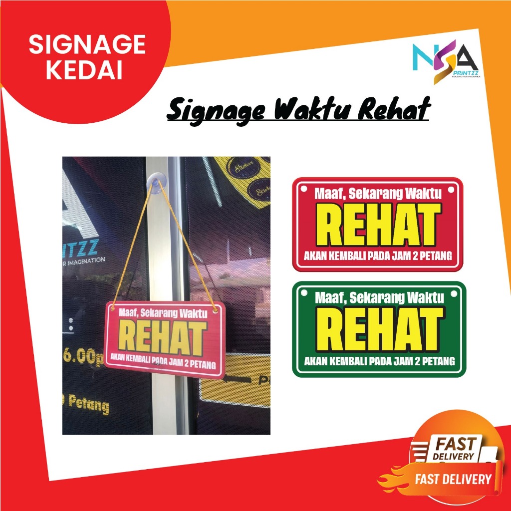 Office Rest Time Signage | Shopee Philippines