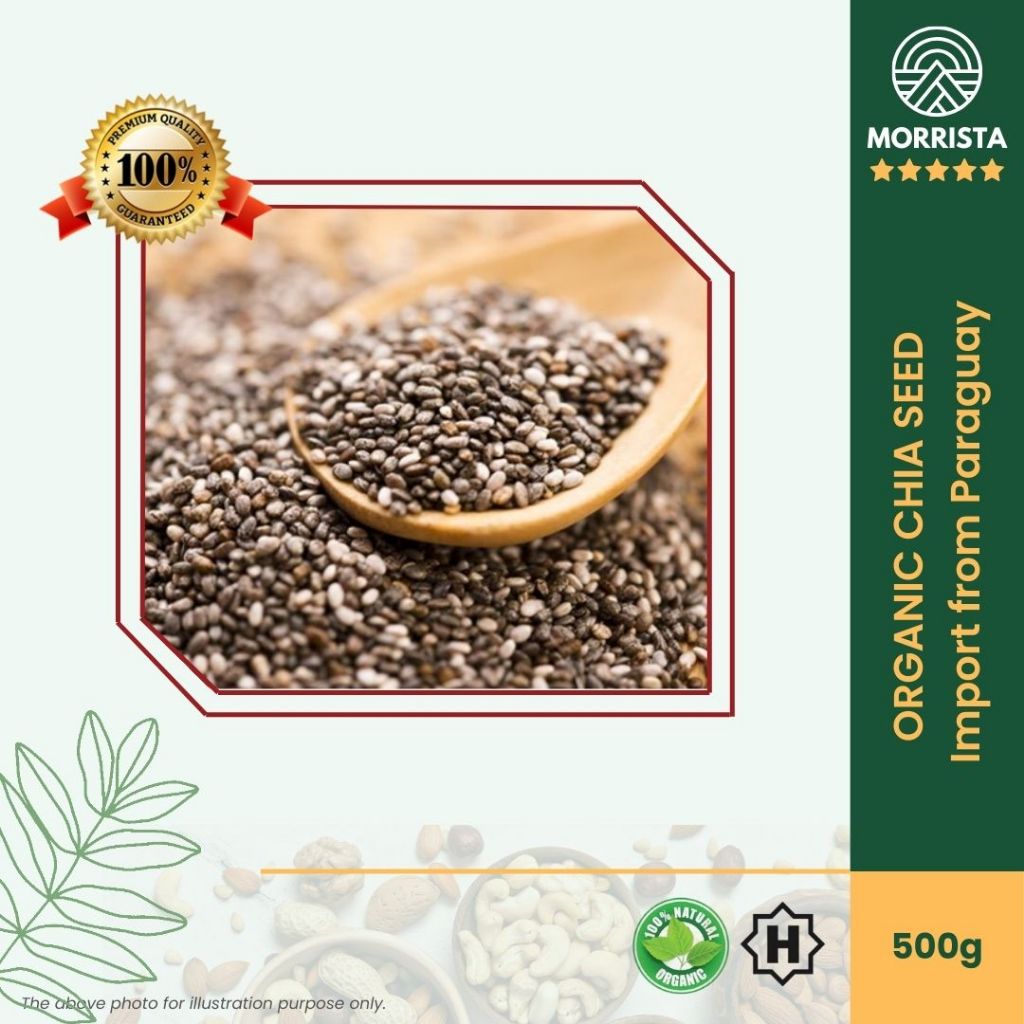 [Paraguay Organic Chia Seed] 500g Organic Chia Seed 巴拉圭奇亞籽 Biji Chia ...
