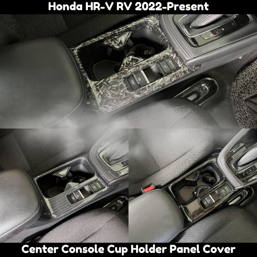 Honda HRV HR-V RV 2022-2024+ Forged Carbon Trim&Glossy Black Center ...