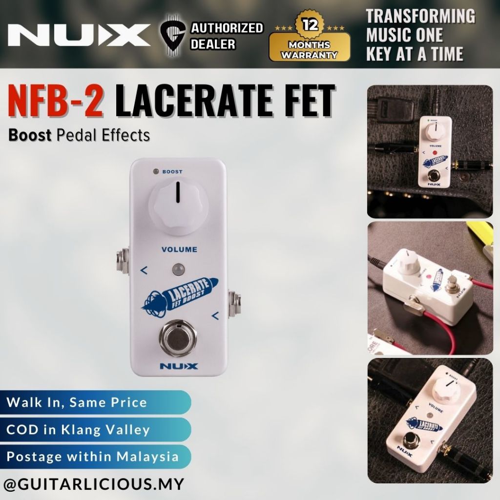 NUX NFB-2 Lacerate FET Boost Pedal ( NFB2 ) | Shopee Philippines