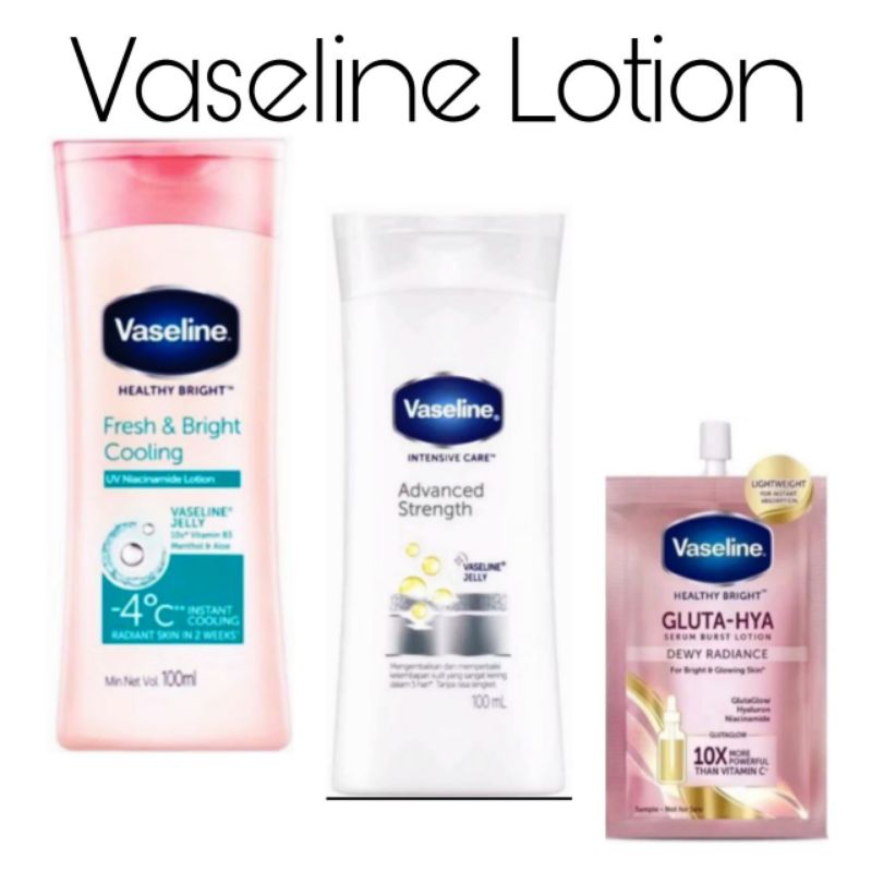 Vaseline Body Lotion Advance Strength Gluta-hya Dewy Radiance Fresh ...