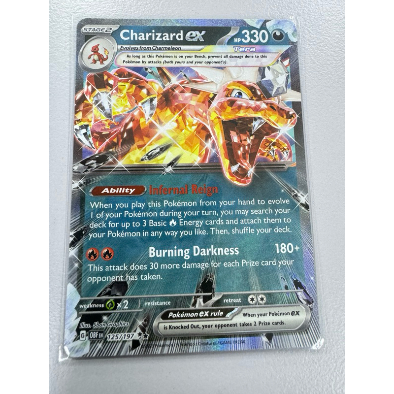 Dark Type - Pokemon Card - Charizard ex 125/197 | Shopee Philippines