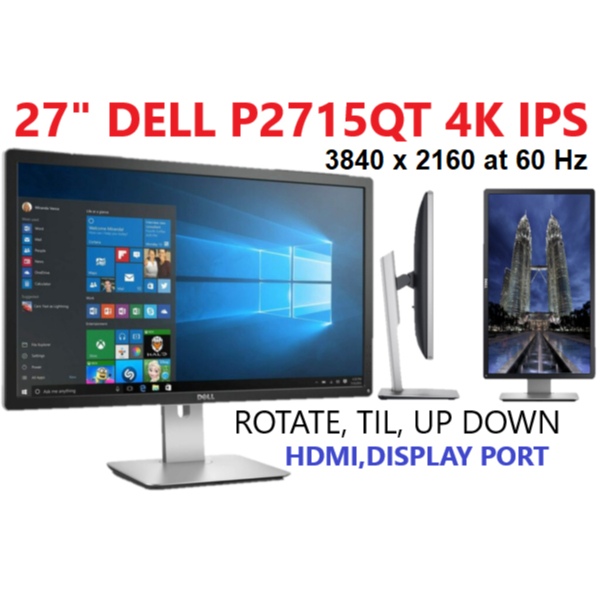Used 24 inch Monitor Dell P2417H 24"1920x1080 Full HD IPS Widescreen ...