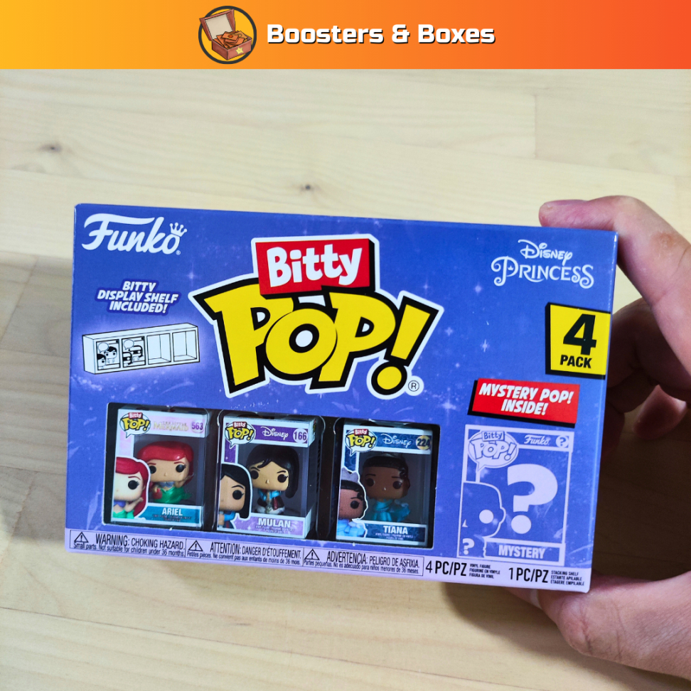Funko Bitty Pop! Disney Princess 4-Pack (Ariel, Mulan, Tiana, and a ...