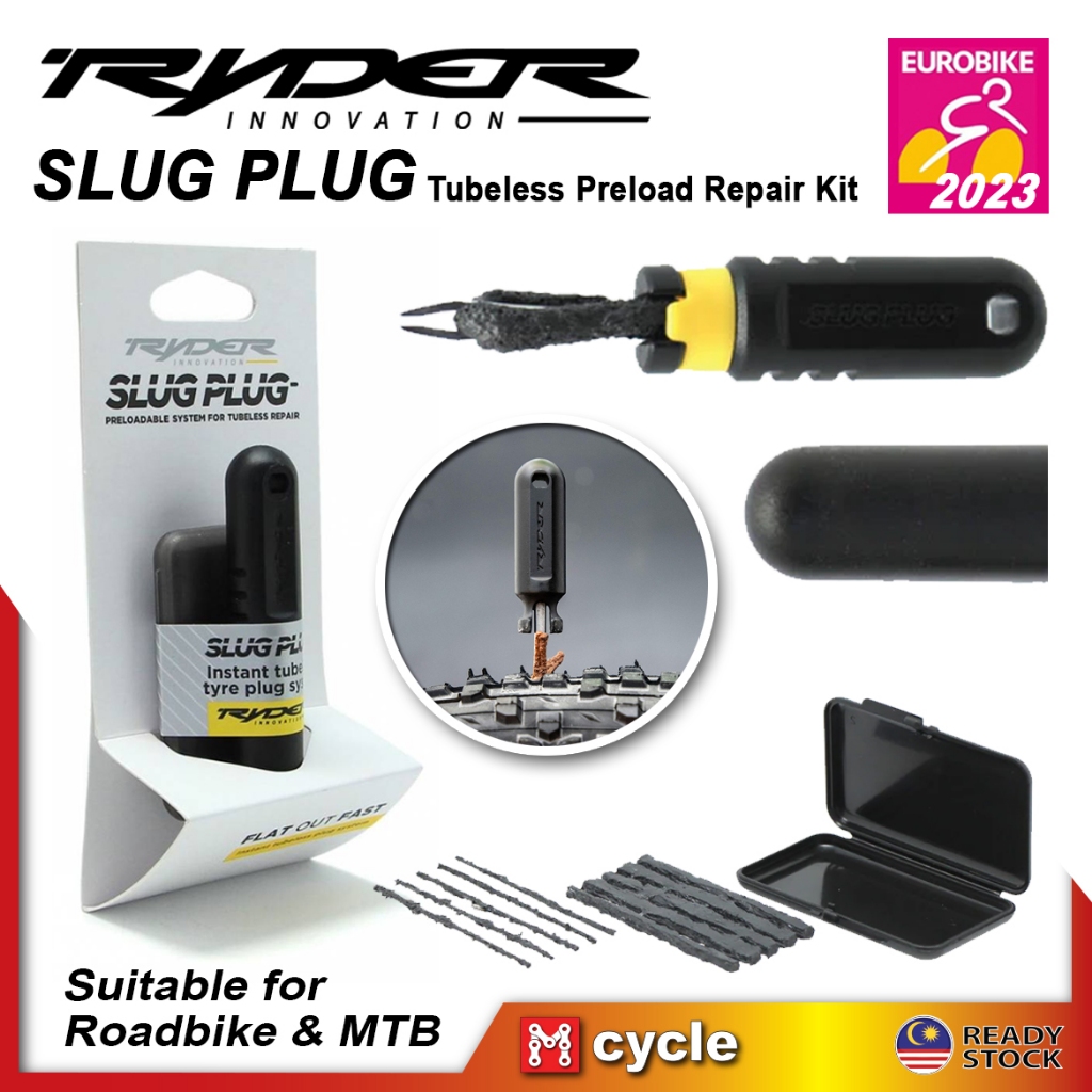 RYDER Slug Plug Bicycle Road Bike MTB Tubeless Tire Repair Puncture ...