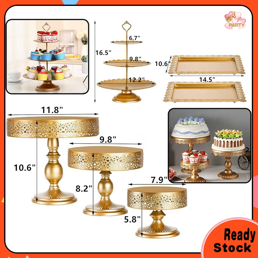 Metal iron cake stand round base dessert stand display stand dessert ...