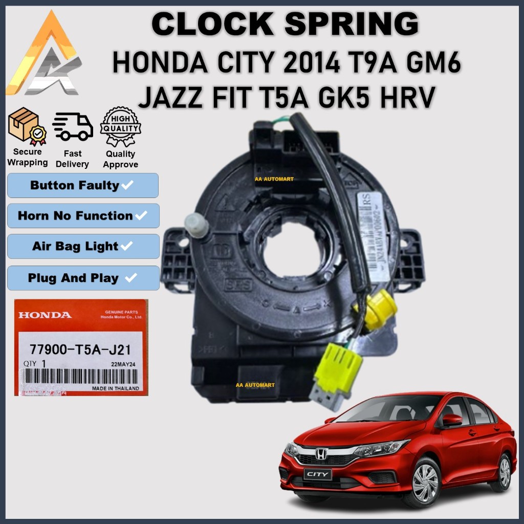 HONDA CITY 2014Y T9A GM GM6 JAZZ T5A GK5 HRV FULL SPEC STEERING SPIRAL ...