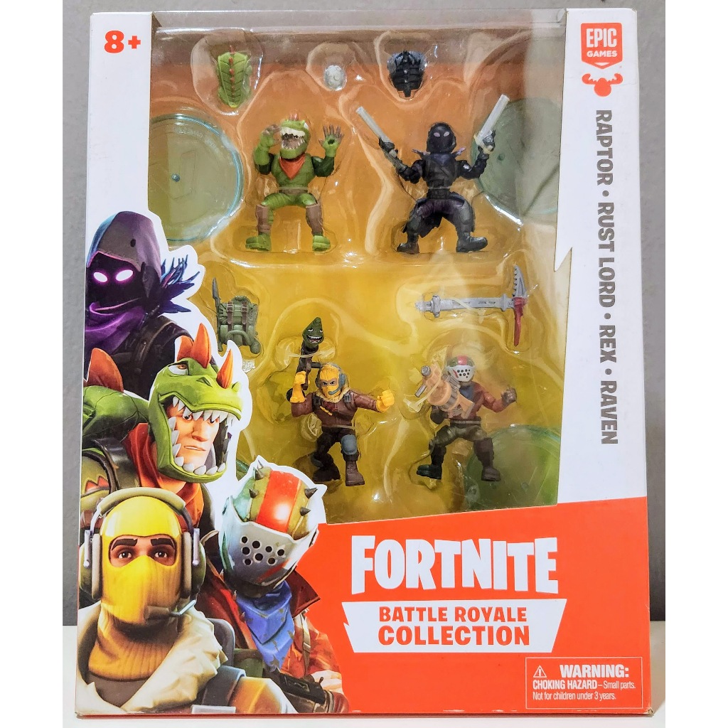 FORTNITE Battle Royale Collection - Raptor, Rust Lord, Rex & Raven ...