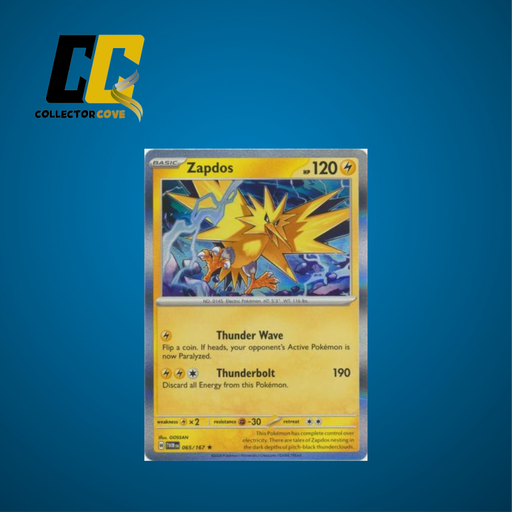 Pokemon Zapdos - 065/167 - Holo Scarlet and Violet: Twilight Masquerade ...