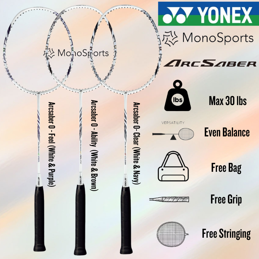 Monosports Yonex Arcsaber 0 Even Balance Badminton Racket 4UG5 | Shopee ...