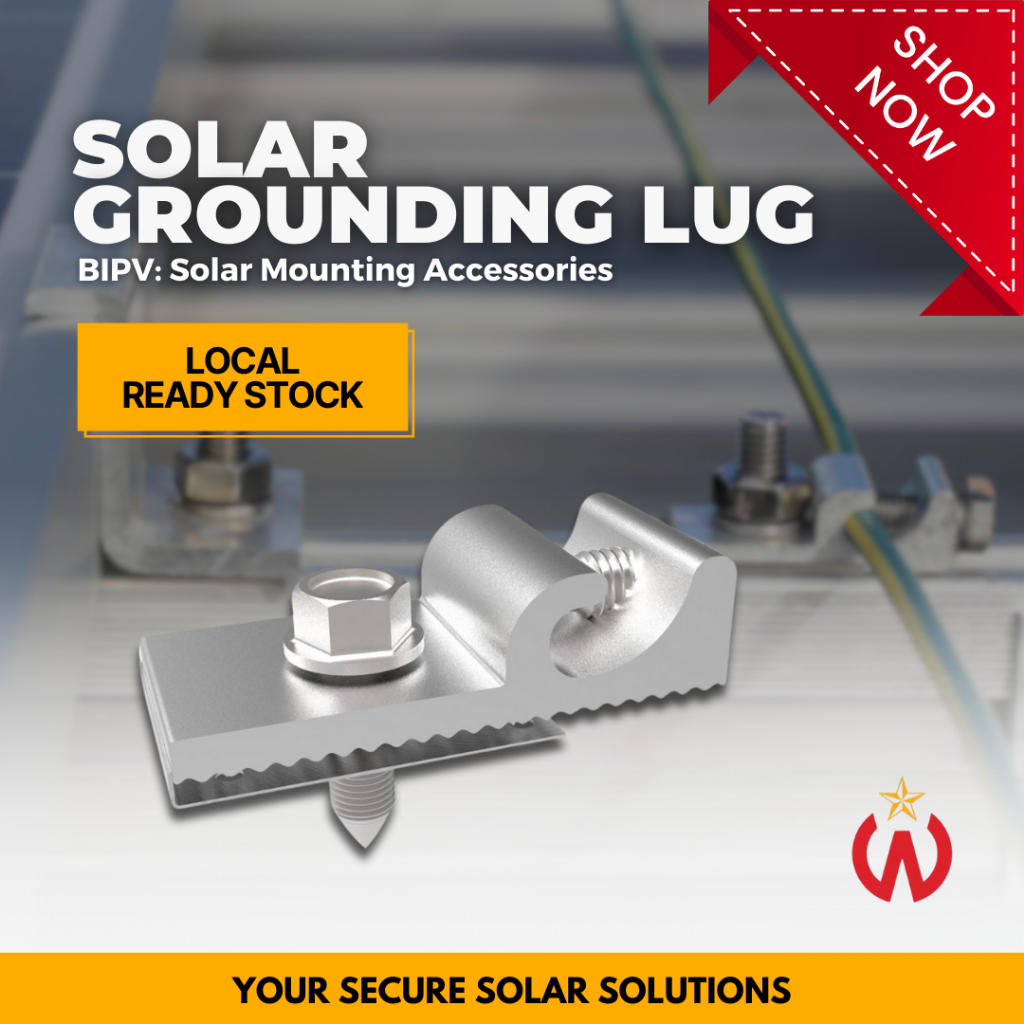 Winstar Solar Grounding Lug (BIPV Mounting Structure) | Shopee Philippines