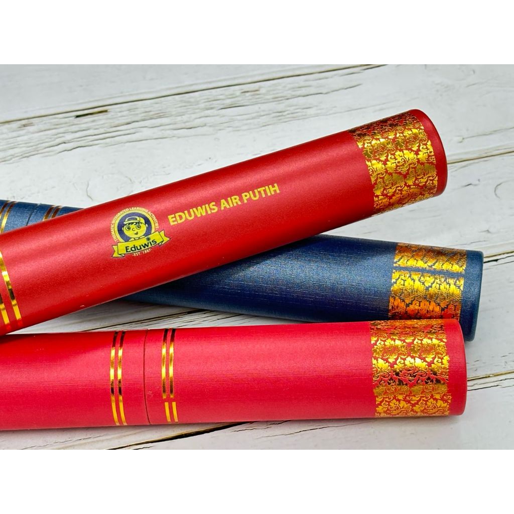 CERTIFICATE SCROLL WITH GOLD BORDER SKROL SIJIL DENGAN CORAK EMAS ...
