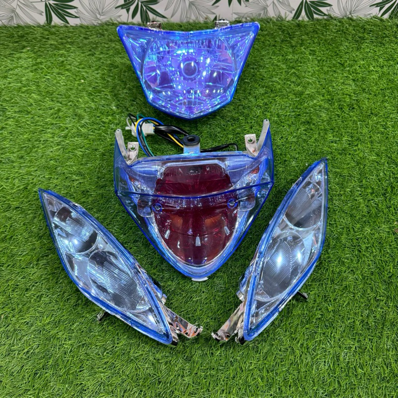 (BLUE) YAMAHA LC135 V1 (BLUE) LAMPU DEPAN LAMPU BELAKANG SIGNAL TINTED HEADLAMP TAIL LAMP SIGNAL ...