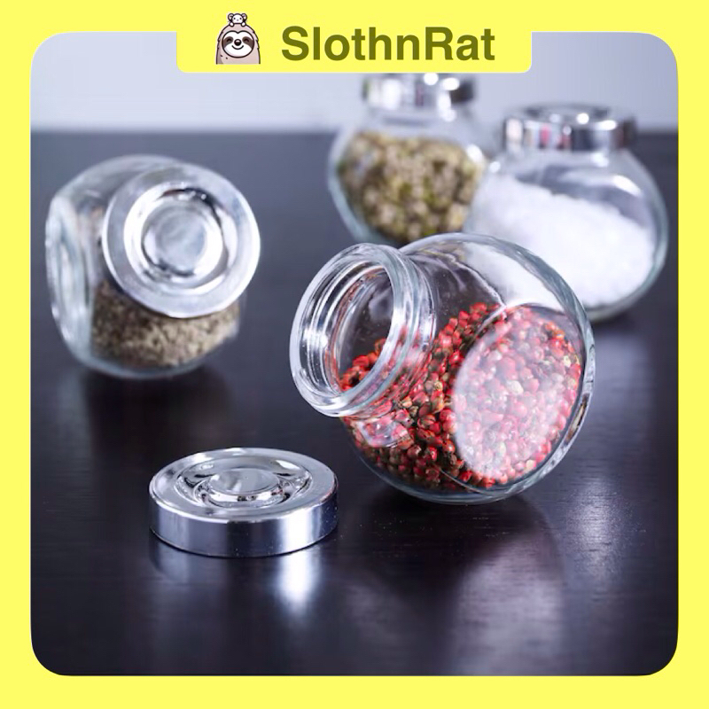 IKEA RAJTAN Spice Glass Jar, Food Storage Bekas Rempah, Salt Pepper ...