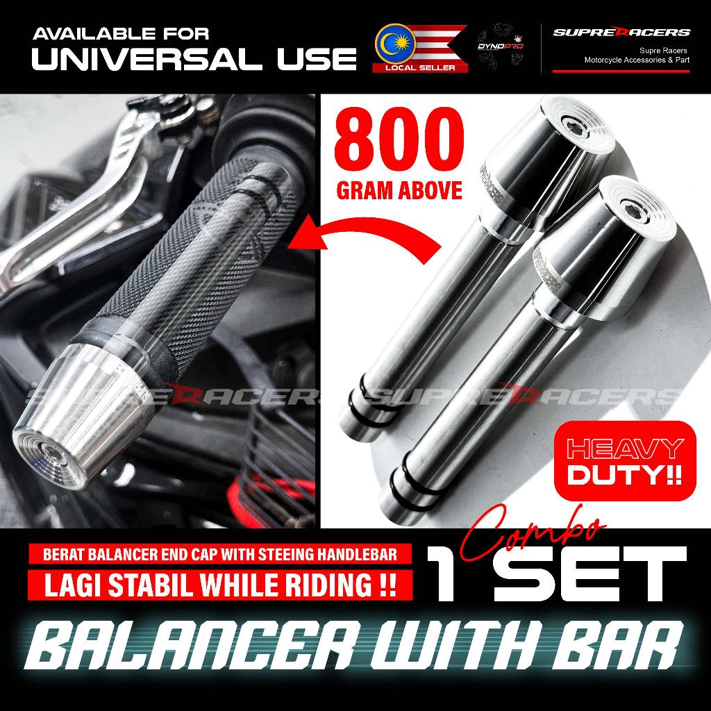 Balancer With Bar SUPRE RACERS Universal Use Handle Balancer End Cap ...