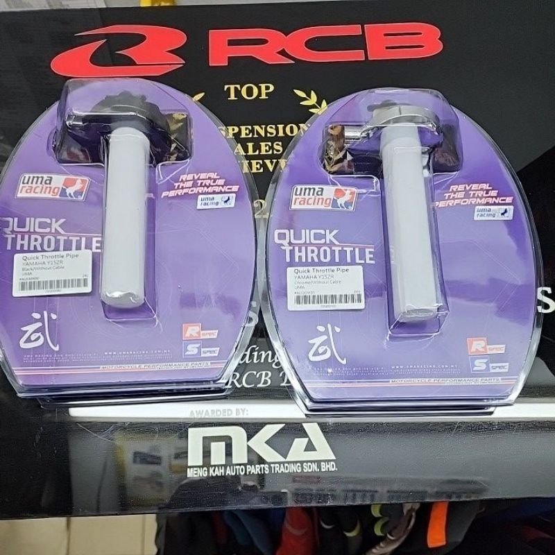 FAST THROTTLE PIPE UMA Y15Z/RS150/NVX155 (BLACK/CHROME) | Shopee ...