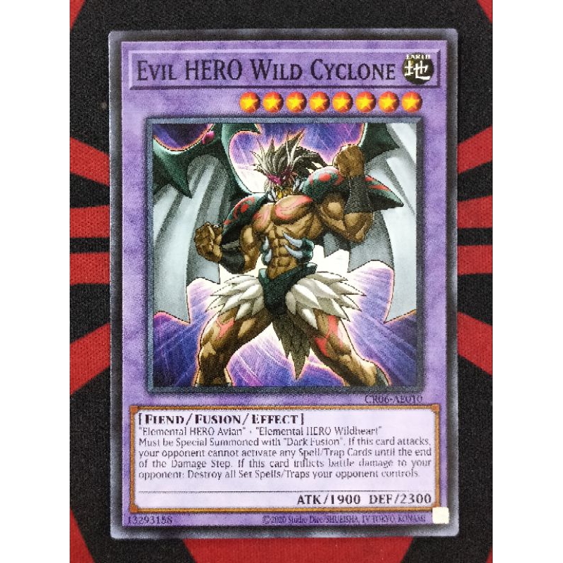 YUGIOH KONAMI CR06-AE010 Evil HERO Wild Cyclone (Common) | Shopee ...