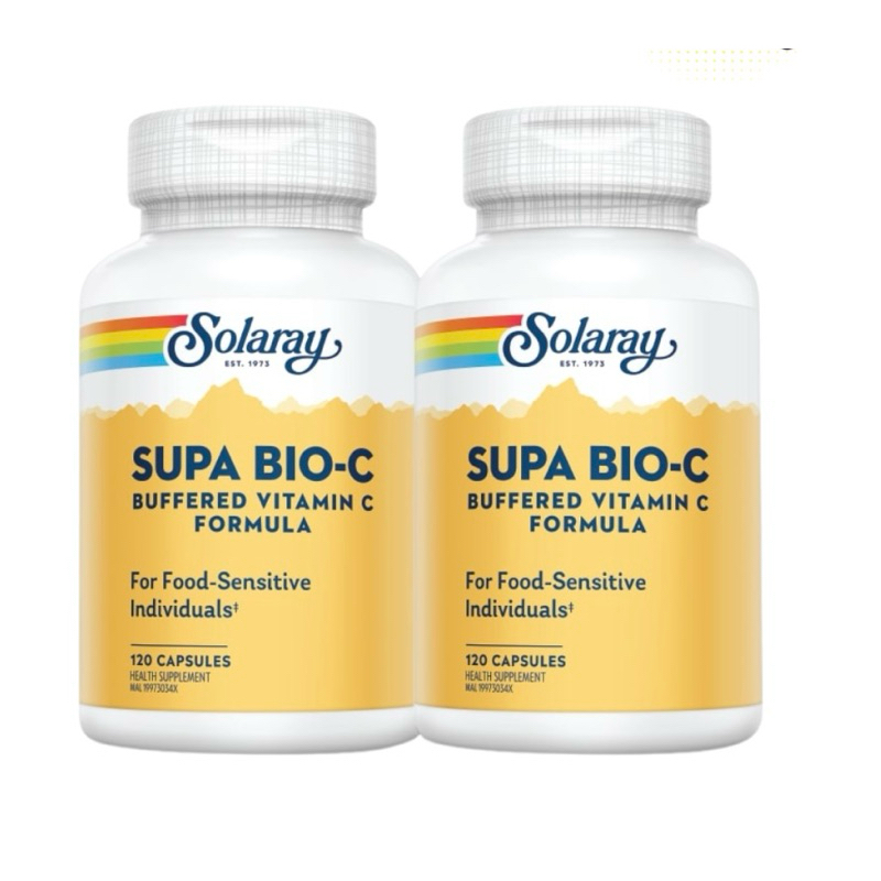 SOLARAY SUPA BIO-C 500MG (2 x 120 Capsules) | Shopee Philippines