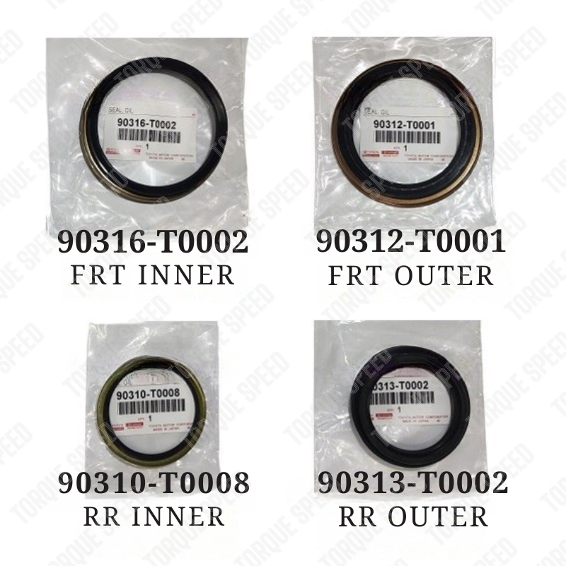 Toyota Oil Seal Wheel Hub Inner Outer 90312-T0001 90316-T0002 90310 ...