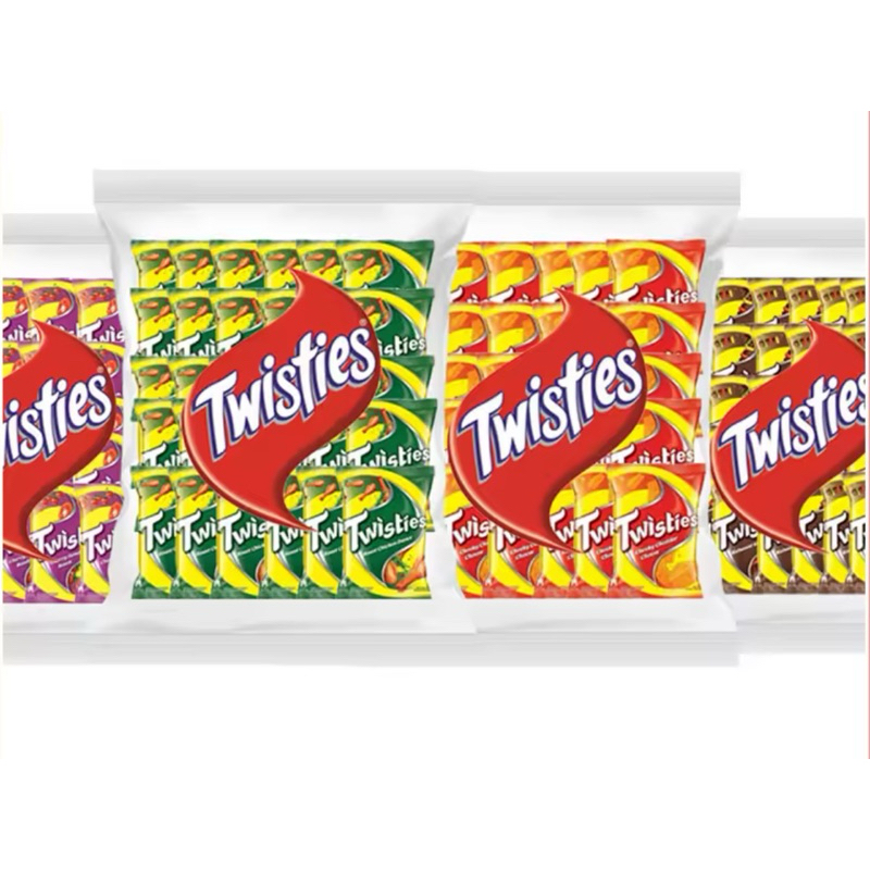 TWISTIES SNACKS FOUR FLAVOR / CHICKEN / CHEESE / BBQ / TOMATO FLAVOR ...