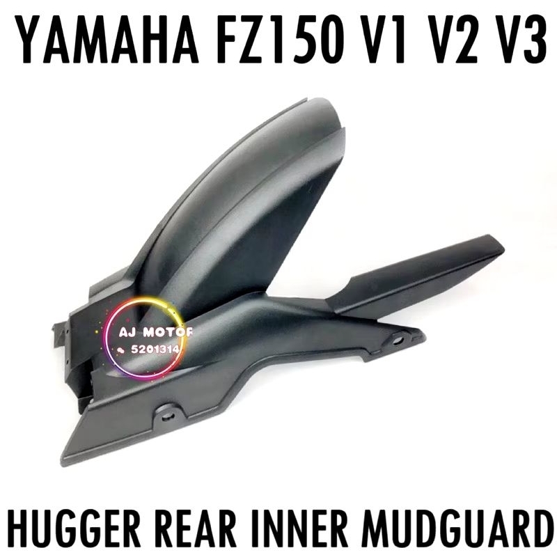 YAMAHA FZ150 FZ150i FZ V1 V2 V3 REAR HUGGER INNER MUDGUARD FENDER ...
