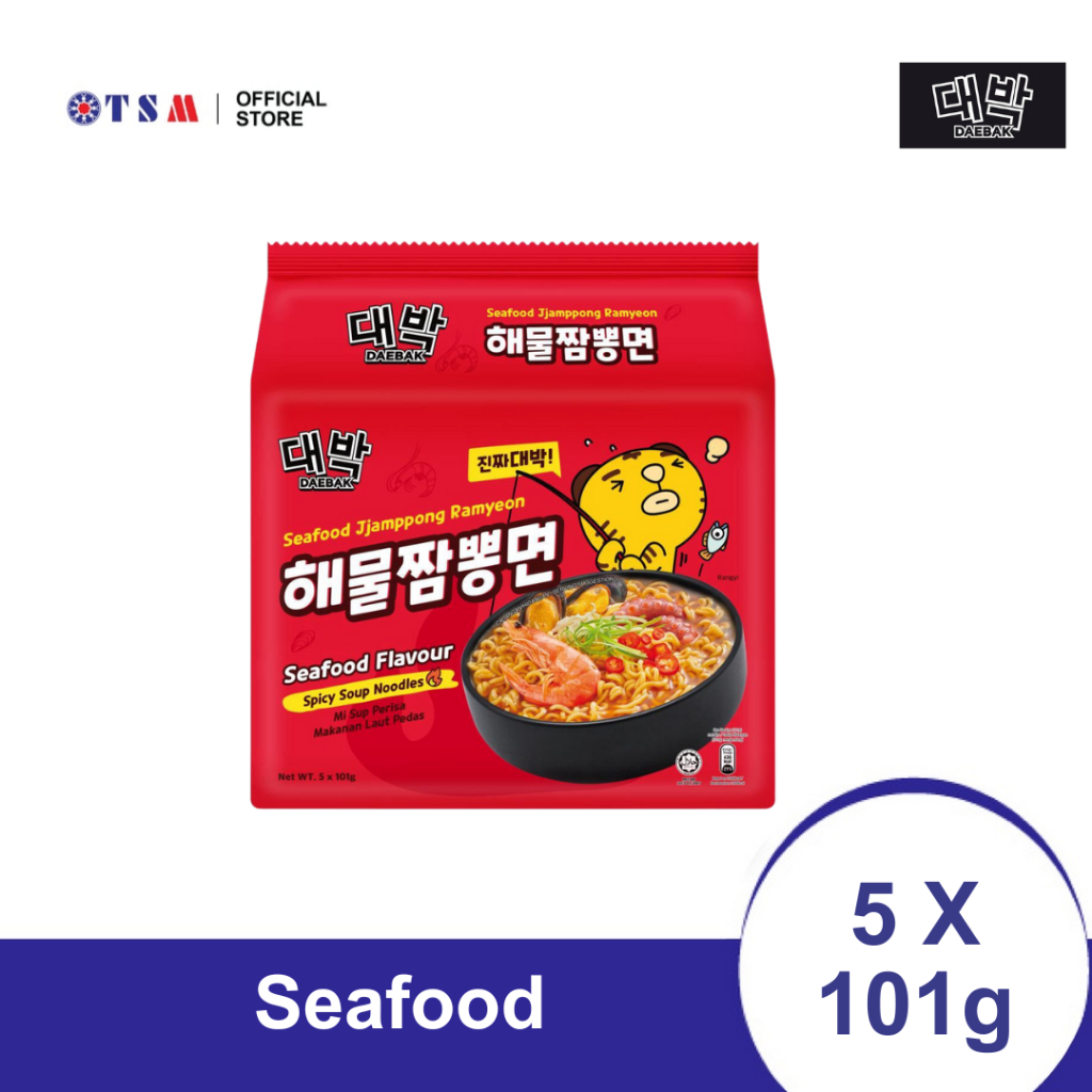 DAEBAK PACK RAMYEON - SEAFOOD (101GX5) | Shopee Philippines