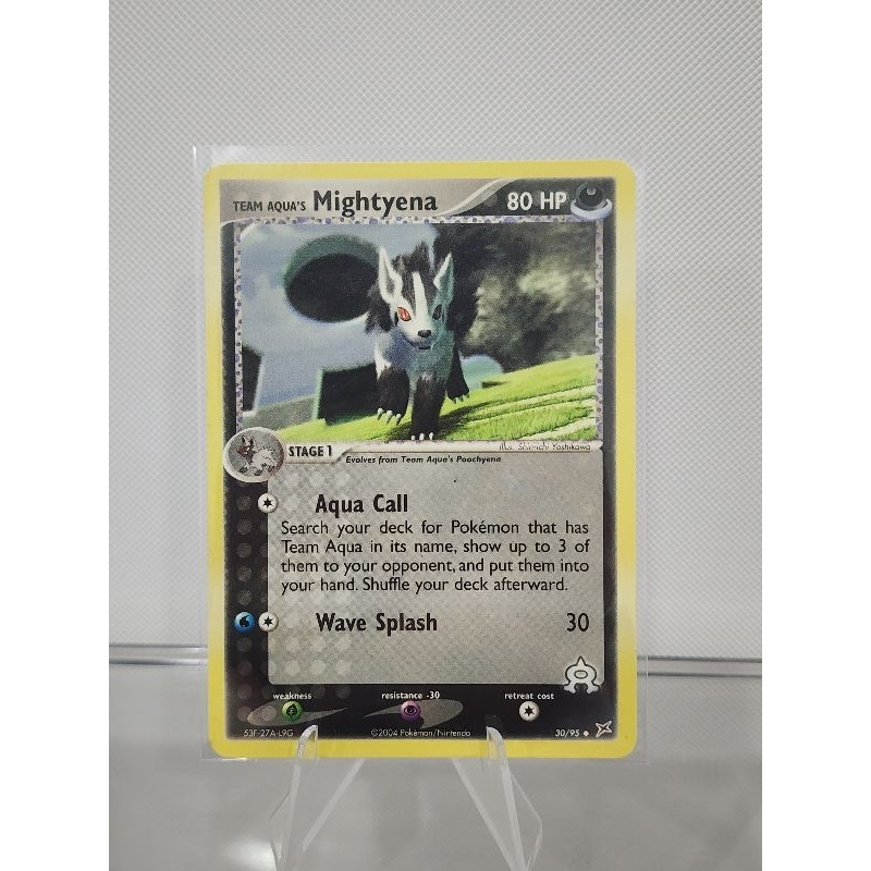 2004 Team Aqua's Mightyena Card | Shopee Philippines