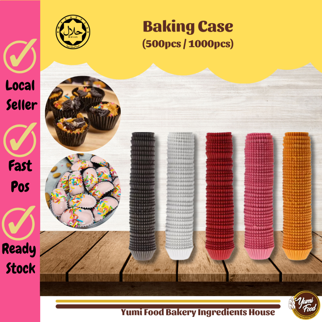 Baking Case 500pcs 1000pcs / Premium Quality Mini Case Kuih Raya Viral ...
