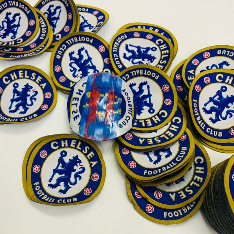 Chelsea Fc Logo (Woven Iron On) Badge Patch Lencana Lambang Logo Press ...