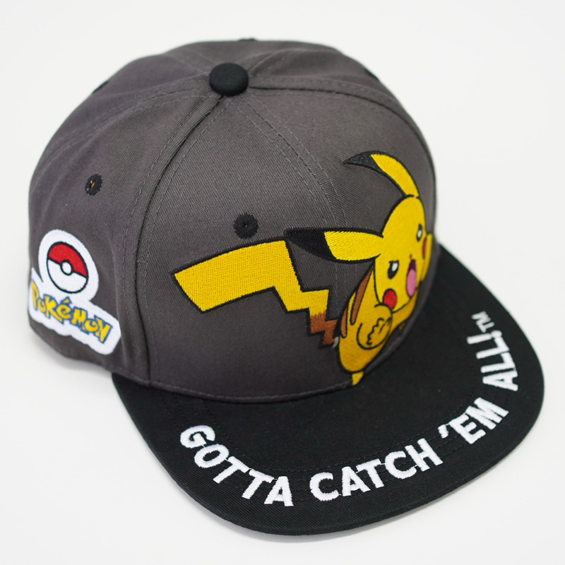 KIDS SNAPBACK HAT CAP PIKACHU POKEMON GOTTA CATCH ‘EM ALL TOPI BUDAK ...