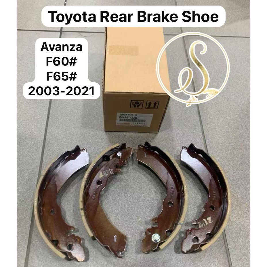 TOYOTA AVANZA F601 F602 F651 F652 F653 F654 2003-2021 REAR BRAKE SHOE ...