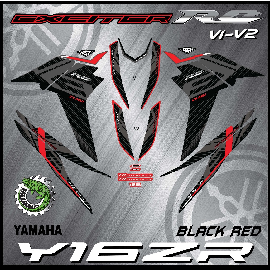 STRIPE MOTOR YAMAHA Y16/ Y155ZR V1-V2 EXCITER RC EDITION (1) CUSTOM ...