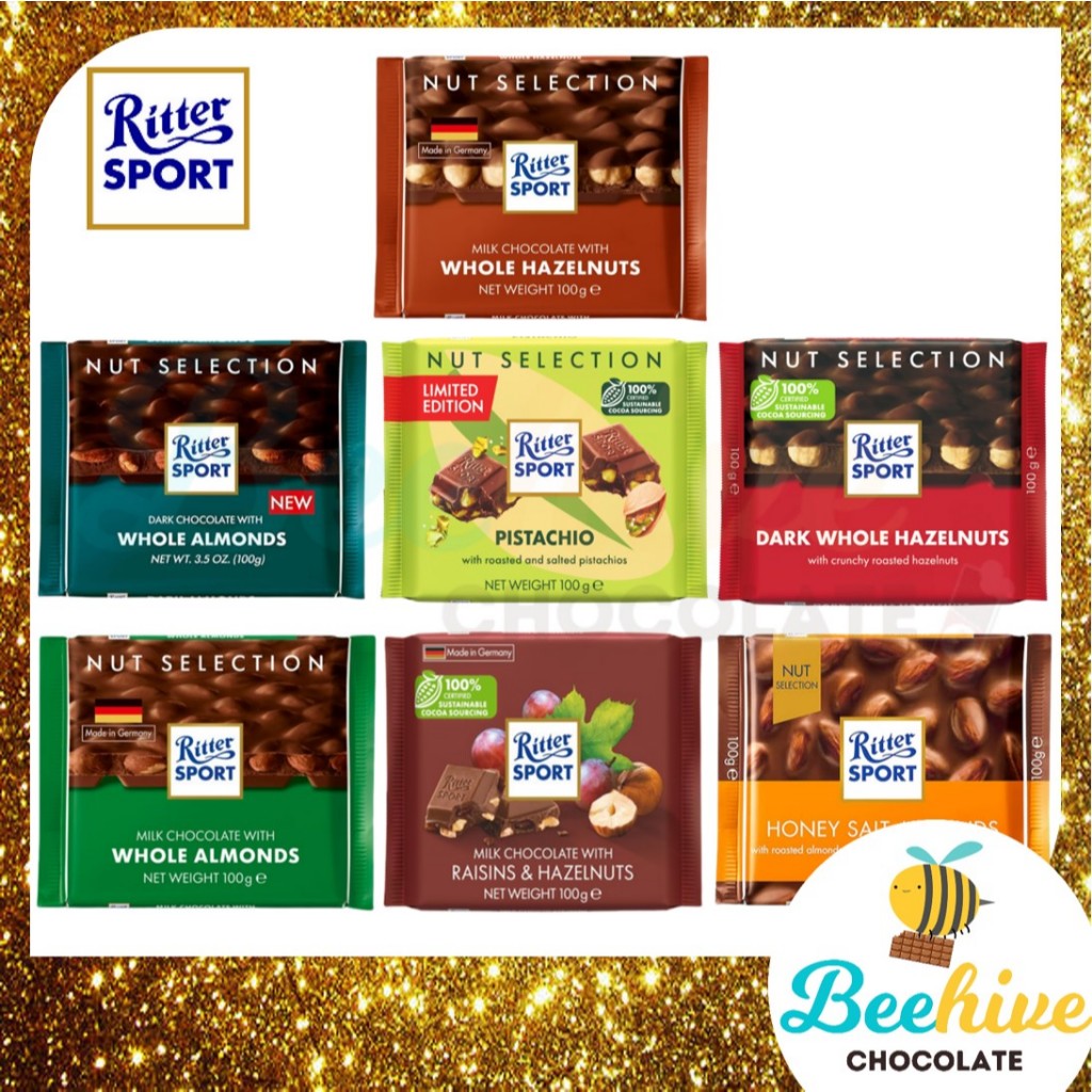 Ritter Sport Chocolates - Nut Selection [Ice Cold Packs Included ...
